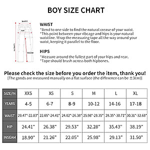 JOMLUN Kids Boy's Youth Fleece Lined Hiking Pants Outdoor Soft shell Snow Ski Waterproof Windproof Warm Cargo Insulated Pants Winter