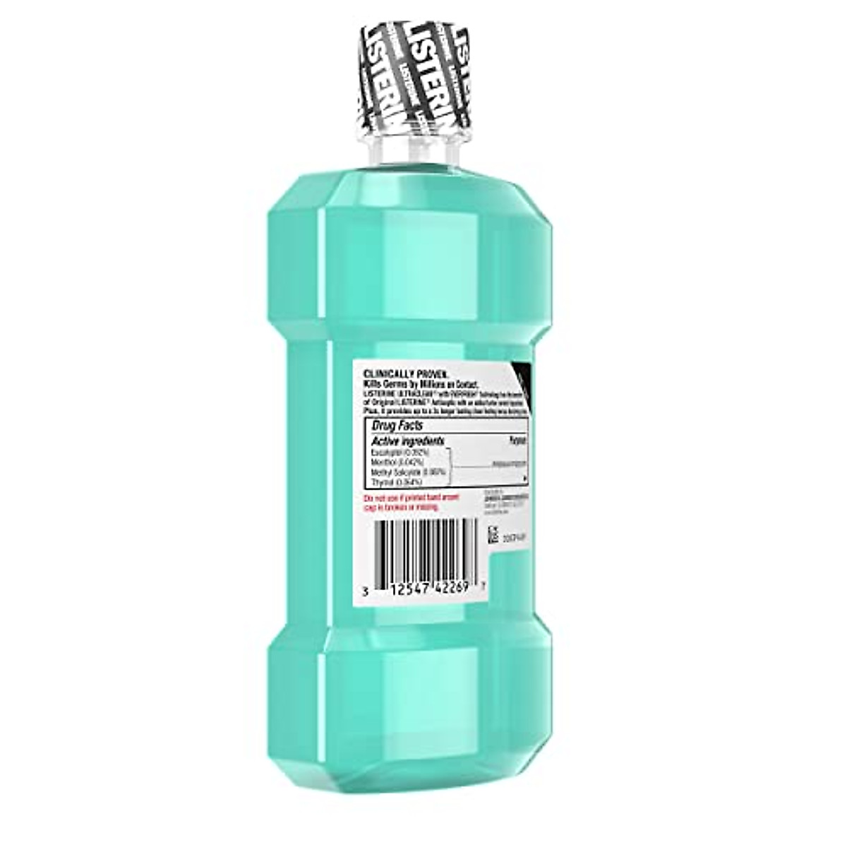 Listerine Ultraclean Oral Care Antiseptic Mouthwash with Everfresh Technology to Help Fight Bad Breath, Gingivitis, Plaque and Tartar, Cool Mint, 8.5 fl. oz (250 mL)