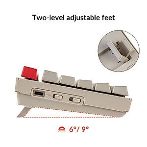 Keychron K8 87 Keys Tenkeyless Layout Wireless Bluetooth Mechanical Gaming Keyboard for Mac, Multitasking Type-C Wired Computer Keyboard for Windows Mechanical Brown Switch