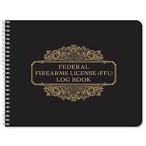 BookFactory Federal Firearms License (FFL) Log Book Firearm Dealer Acquisition & Disposition Record Book ATF Gun Logbook - 100 Pages, Wire-O, Black, 87/8" x 11 1/4" (LOG-100-7LCW-T40(FFL-Gun-Log)) -GX