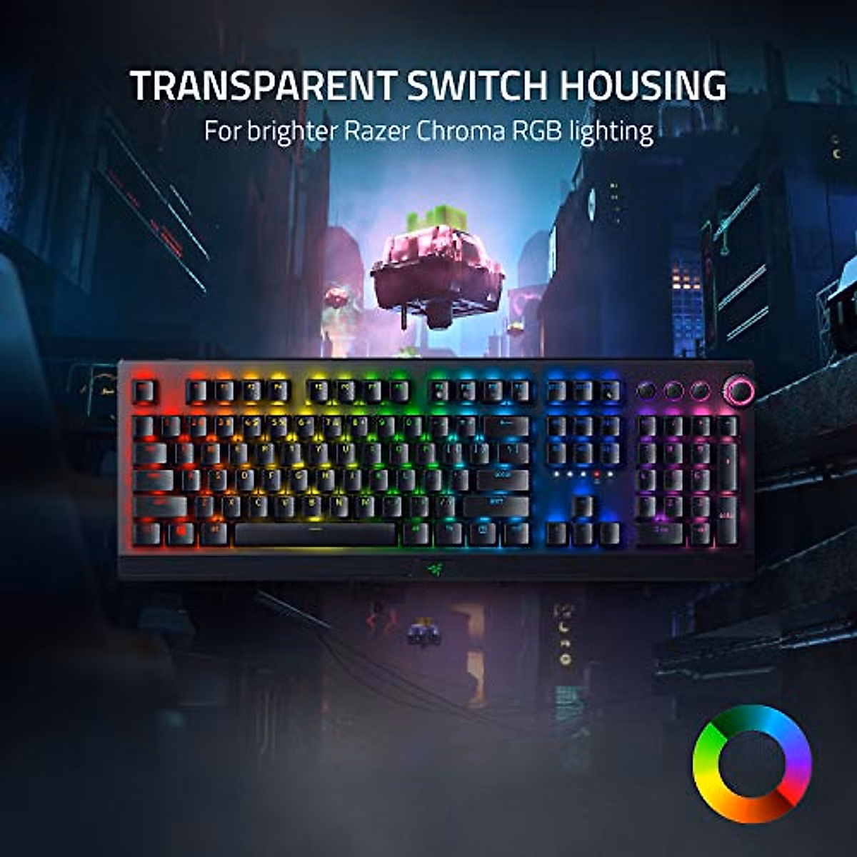 Razer BlackWidow V3 Pro Mechanical Wireless Gaming Keyboard: Green Mechanical Switches - Tactile & Clicky - Chroma RGB Lighting - Anti-Ghosting - Programmable Macro Functionality (Renewed)