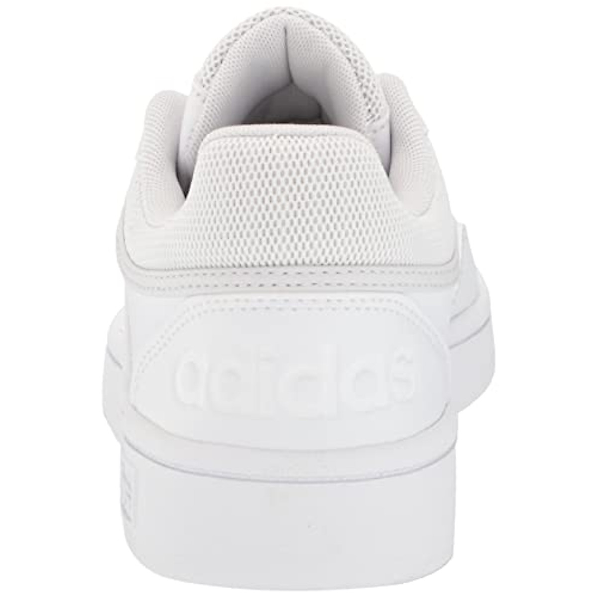 adidas Women's Hoops 3.0 Low Top Basketball Shoe, White/White/Dash Grey, 8