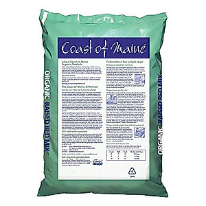 Coast of Maine Castine Blend Organic Raised Bed Soil Mix with All Natural Ingredients for Vegetables, Herbs, and Flowers, 1 Cubic Feet (10 Pack)