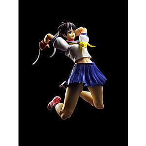 Bandai Tamashii Nations S.H.Figuarts Sakura Kasugano "Street Fighter" Action Figure, Multi-colored, 8" (BAN23895)