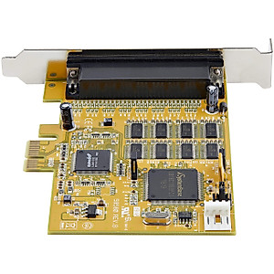 StarTech.com 8-Port PCI Express RS232 Serial Adapter Card - PCIe RS232 Serial Card - 16C1050 UART - Multiport Serial DB9 Controller/Expansion Card - 15kV ESD Protection - Windows & Linux (PEX8S1050)