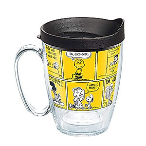 Tervis Peanuts™ - 70th Comic Strip Made in USA Double Walled Insulated Tumbler Travel Cup Keeps Drinks Cold & Hot, 16oz Mug, Clear