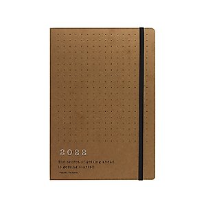 Letts Eco Writers A5 1 Week on 2 Pages Multilingual Brown Kraft 2022