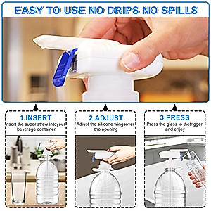 2 Pack Electronic Milk Dispenser, Automatic Drink Dispenser, Milk Dispenser, Electric Tap for Milk Juice, Universal Bottle Cap Electric Faucet, Outdoor and Home Kitchens