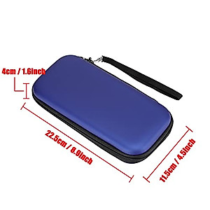Uxsiya Game Console Protective Case, 1 pcs EVA Hand Strap Fashion Appearance Game Console Bag Anti to Collision,Anti to Fall for Travel for Women for Outdoor for Men(Blue)