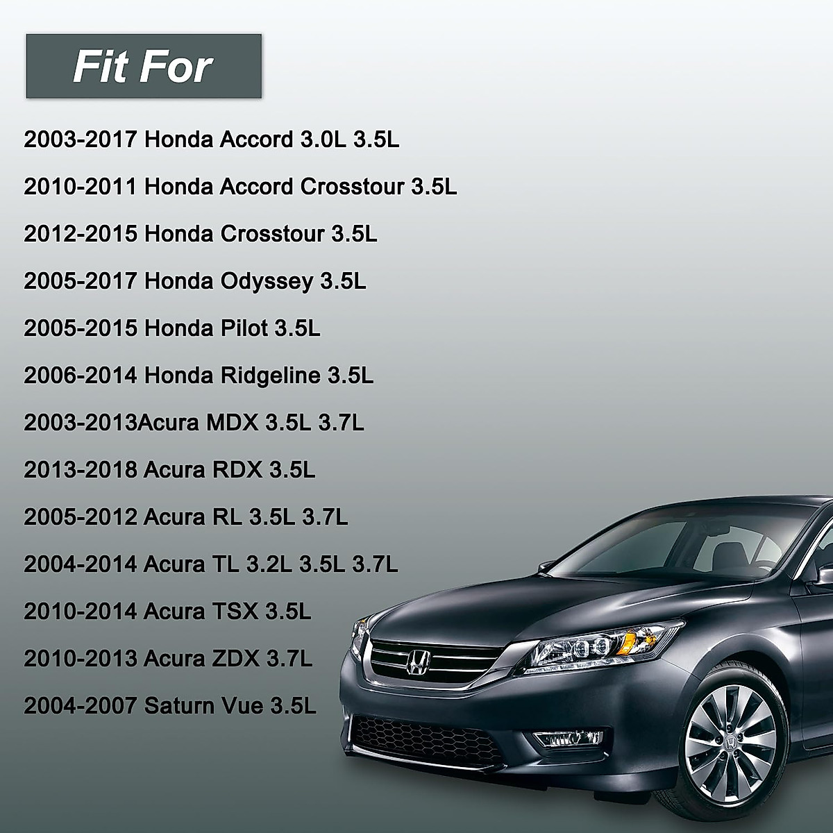 YXGOOD Timing Belt Kit with Water Pump, Fit 2003-2018 Honda Accord, Pilot, Odyssey, Ridgeline, Acura, Saturn VUE, 3.2L 3.7L V6, Replaces Part - TCKWP329 TKH-002 TKH002 19200-RDV-J01