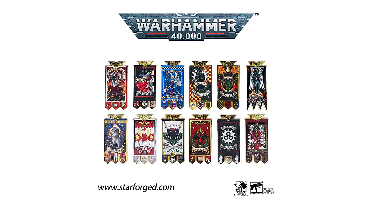 Starforged Space Wolves Chapter Banner Magnet - Warhammer 40K