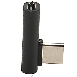 DAUERHAFT USB C Right Angle Adapter, 10Gbps 90 Degree USB C Male to USB C Female Adapter for Laptop