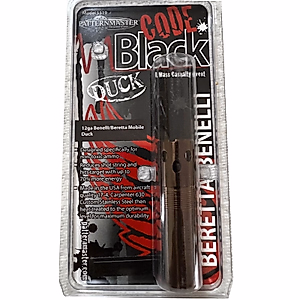 Patternmaster Code Black Duck 12 Gauge Hunting Shotgun Accessory Durable 17-4 Stainless Steel Choke Tube | Effective Range Up to 60 Yards | for Benelli/Beretta Mobile (5319)