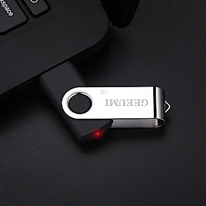 Flash Drive 2GB USB 2.0,20 Pack Swivel Memory Stick GEEUMI Bulk Thumb Drive,Pen Drives Jump Drive for Data Storage, File Backup(20 Pack,Black)