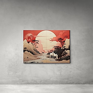 Majestic Black Stallion Galloping In The Clouds, Black Horse On Salt Flats, Canvas Print, Black Horse Print, Black Horse Wall Art