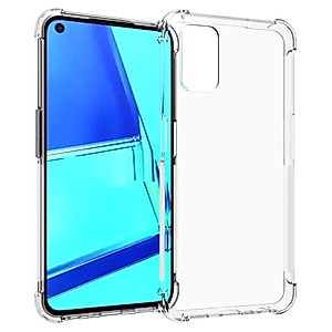 USTIYA Case for Oppo A72 Case/Oppo A92 Clear Crystal TPU Four Corners Protect Camera Protective Cover Transparent Soft Phone Case
