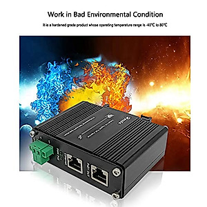 Hardened Industrial Gigabit PoE+ Injector 12-48VDC Input with DIN-Rail and Wall Mount Connecting The IEEE 802.3 af/at PoE Device (30W)
