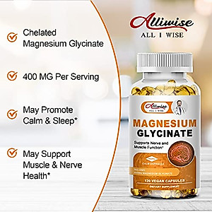 Magnesium Supplement Softgels, Easy Absorption Magnesium Glycinate 400mg with Vitamin B6,D3, High Bioavailability Magnesium for Sleep & Calm Support, Nervous, Muscle & Bone Health