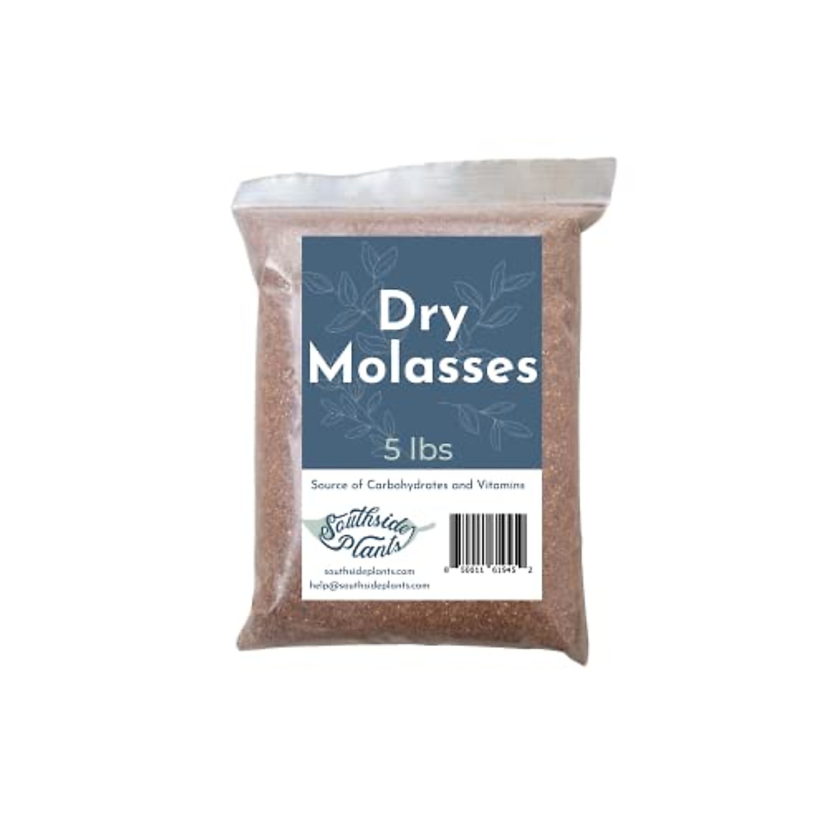 Southside Plants Dry Molasses Plant Fertile Soil - Organic Dried Molasses Powder Boost Health of Your Soil & Pet with Vitamins Carbohydrates - Beneficial Soil for Natural Gardening 5 lb