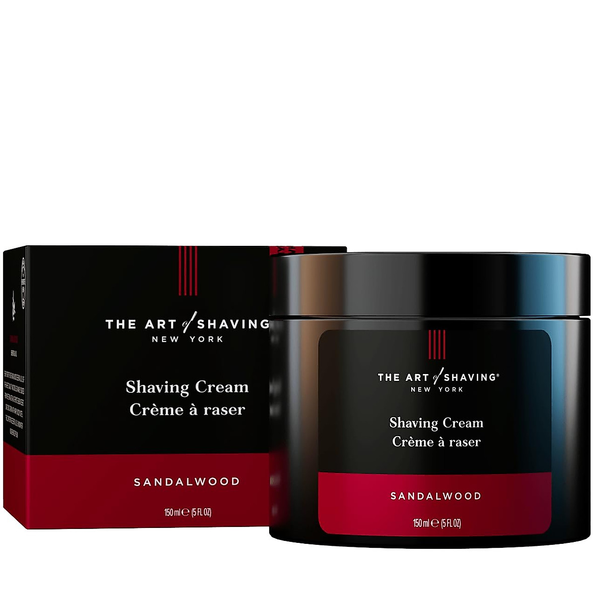 The Art of Shaving Sandalwood Shaving Cream for Men – Protects Against Irritation and Razor Burn – Hydrates and Nourishes Dry Skin – Clinically Tested for Sensitive Skin – 5 oz