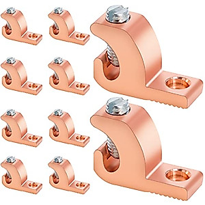 10 Packs Pool Bonding Lug with High Conductivity Copper Alloy, 4-14 Wire Range