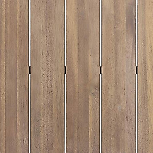 Christopher Knight Home Randy Outdoor Acacia Wood Loveseat Set with Coffee Table, Brown and Beige