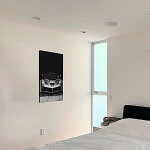 Car Poster Ferrari F40 Supercar Posters Racing Car Canvas Wall Art For Boy's Bedroom SuperCar Wall Decor Frame-style 24x36inch(60x90cm)