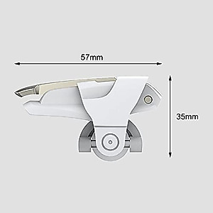 Washranp 2pcs Phone Gaming Triggers Second-Generation Chicken King Mini Metal Physical Button Free Fire Shooting Aim Key Controller Gamepads for Smart Phone White