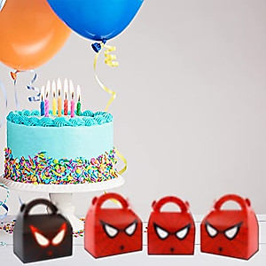 YSTEER 50PCS Kids Birthday Party Favor Boxes,Theme Party Treat Boxes,Theme Birthday Party Supplies Candy Gift Boxes for Child,2 Colors,3.15 x 2.32 x 4in