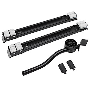 Appliance Rollers, Extendable Appliance Mover Stand 300KG Load Bearing Appliance Dolly Cart with Mobile Wheels Adjustable Base for Washer and Dryer Refrigerator Furniture Moving(Black)