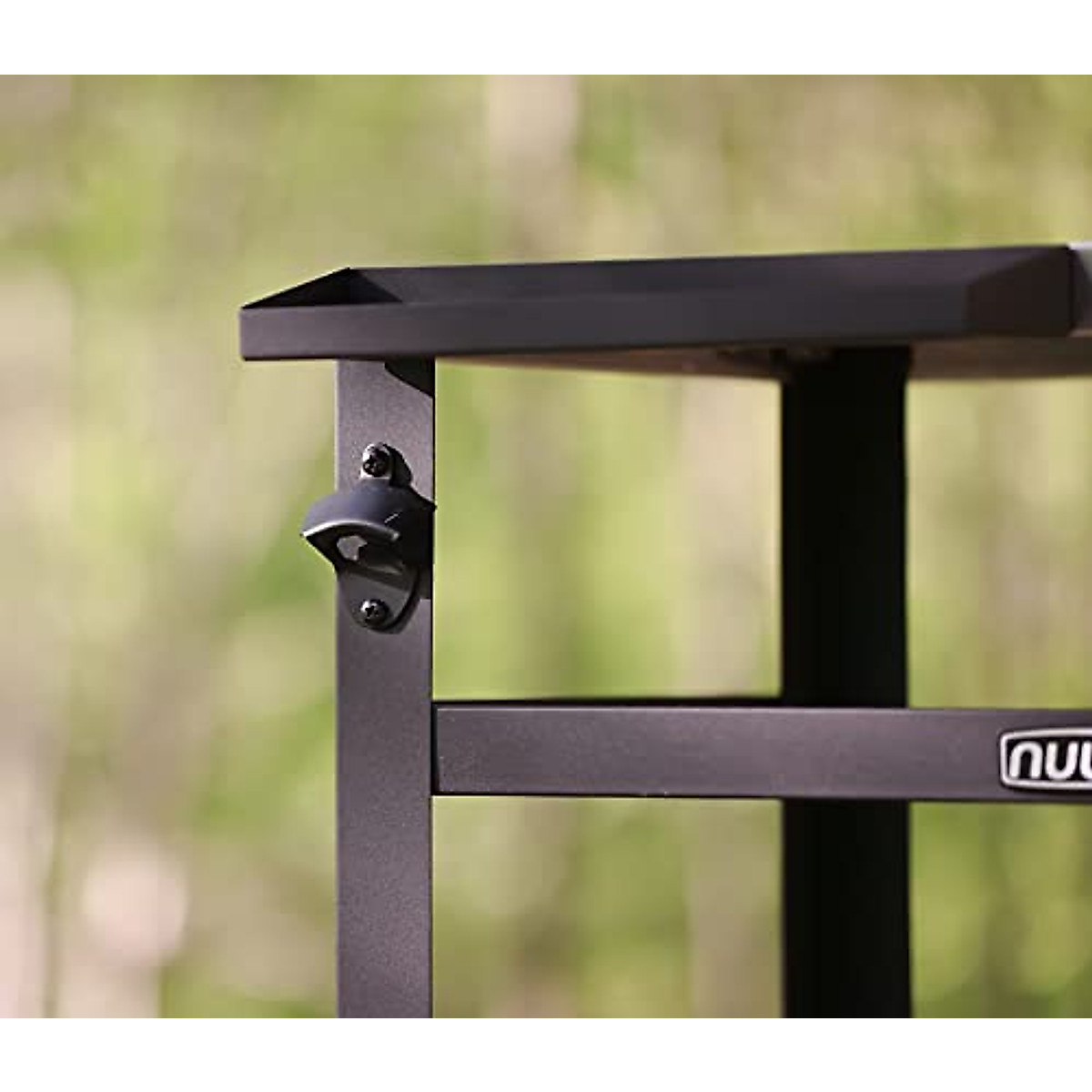 NUUK Double-Shelf Rolling Outdoor Dining Cart Table, 20" x 30" Stainless Steel Commercial Multifunctional Kitchen Food Prep Worktable on Wheels w/Adjustable Storage Tray & Waterproof Protective Cover