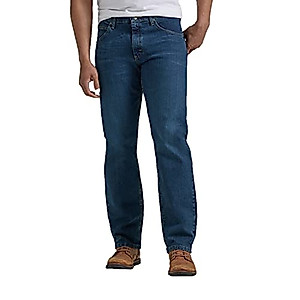 Wrangler Authentics Men's Classic 5-Pocket Relaxed Fit Flex Jean Military Blue Flex 58W x 30L