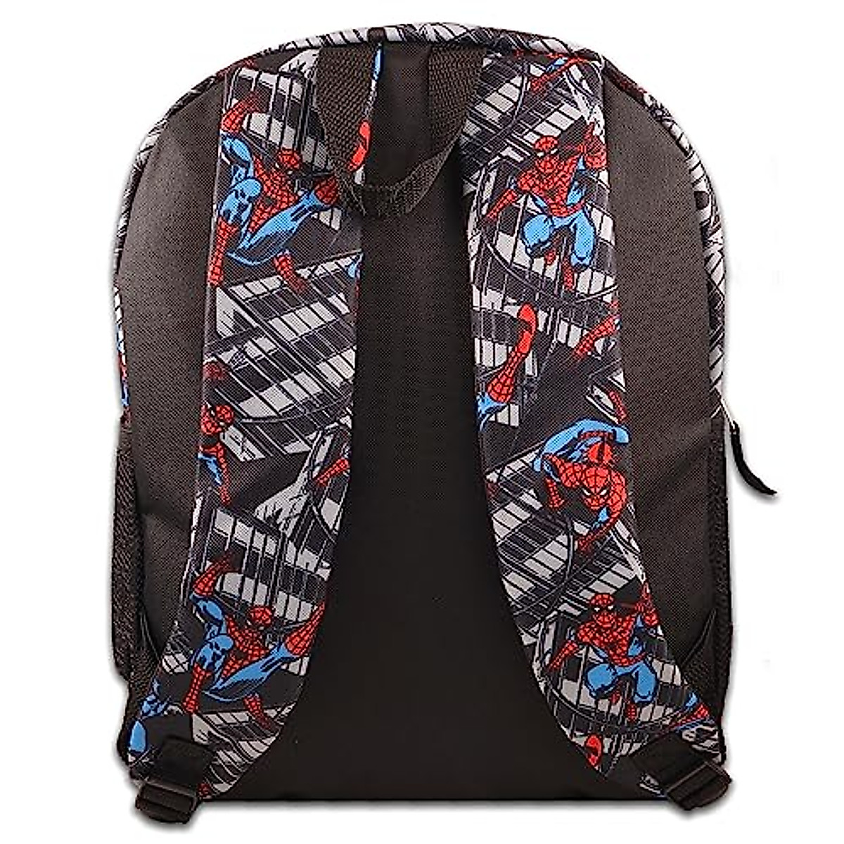 Spiderman Backpack for Boys 4-6 Set - Bundle with 16" Spiderman Backpack Plus Water Bottle, Stickers, More | Spiderman School Bag for Boys