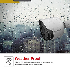Wisenet SDC-89445BF 5MP CCTV Surveillance Weatherproof Bullet Security Camera 82ft IR Distance Plastic Housing 3.6mm Lens 104° Wide Angle