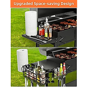 2Packs Griddle Caddy for Blackstone Griddles, Space Saving Blackstone Griddle Caddy for Outdoor Grill, BBQ Accessories Organizer