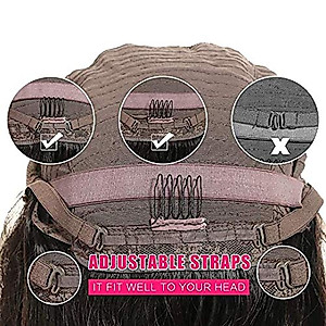 MIMORE Short Straight Bob Wig T-Part Lace Front Human Hair Wigs for Black Women 8Inch Short Bob Wigs Human Hair Lace Closure Wigs Brazilian Hair Wigs Straight Human Hair Pre Plucked with Baby Hair