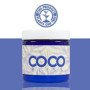 Coco Bliss Natural Coconut Oil Lubricant, Intimate Moisturizer, Lube for Him and Her, Personal Massage Oil, Silky Smooth Moisturizer with Vanilla Extract and Almond Oil, 4/8 Fl Oz