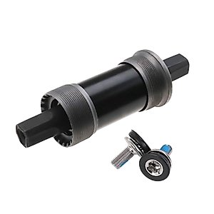 Create idea Mountain Bike Square Cartridge Taper Bottom Bracket 68x118mm Bicycle Axle Sealed Black Mountain Bike Square Hole Axis Bike Parts with Waterproof Screws
