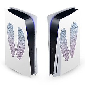 Head Case Designs Officially Licensed Rachel Caldwell Angel Wings Art Mix Vinyl Faceplate Sticker Gaming Skin Case Cover Compatible with Sony Playstation 5 PS5 Disc Edition Console