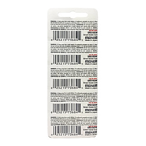 Maxell Watch Battery Button Cell SR516SW 317 Pack of 5 Batteries
