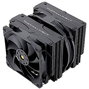 Thermalright FC140 Black CPU Air Cooler,Dual Tower 5 Heat Pipe,TL-D14X-B and TL-C12PRO-B PWM Fan,Aluminium Heatsink Cover, AGHP Technology, for AMD AM4/AM5/Intel LGA 1150/1151/1155/1156/1200/2011/1700