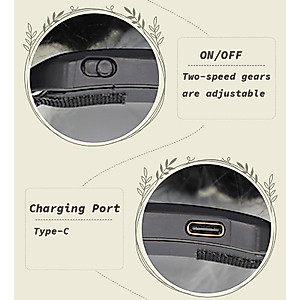 fodtahee Rechargeable animal ears movable cat ears headdress props simulation electric animal ears hair bands