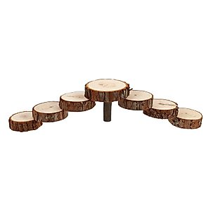 Wooden Hamster Ladder Bridge,Small Animals Climbing Ladder Activity Set Platform Ramps Playground Toys for Parrot Ferret Squirrel Hamster Rat Small Animals Little Rodent to Play and Exercise