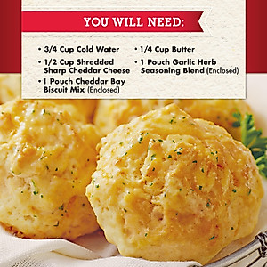 Red Lobster Cheddar Bay Biscuit Mix, Garlic Herb Seasoning Included, 11.36-ounce Boxes (Pack of 12)
