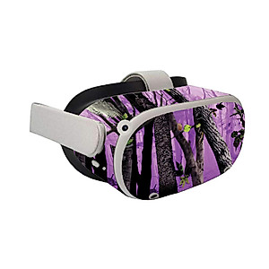 MightySkins Skin Compatible with Oculus Quest 2 - Purple Tree Camo | Protective, Durable, and Unique Vinyl Decal wrap Cover | Easy to Apply, Remove, and Change Styles | Made in The USA
