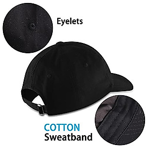 Leotruny Baseball Cap Satin Lined: Silk Lining Help Prevent Frizz Breakage - Sport Adjustable Hat for Women Navy