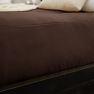 TRUPEDIC Standard Futon Mattress, Full, Suede Chocolate