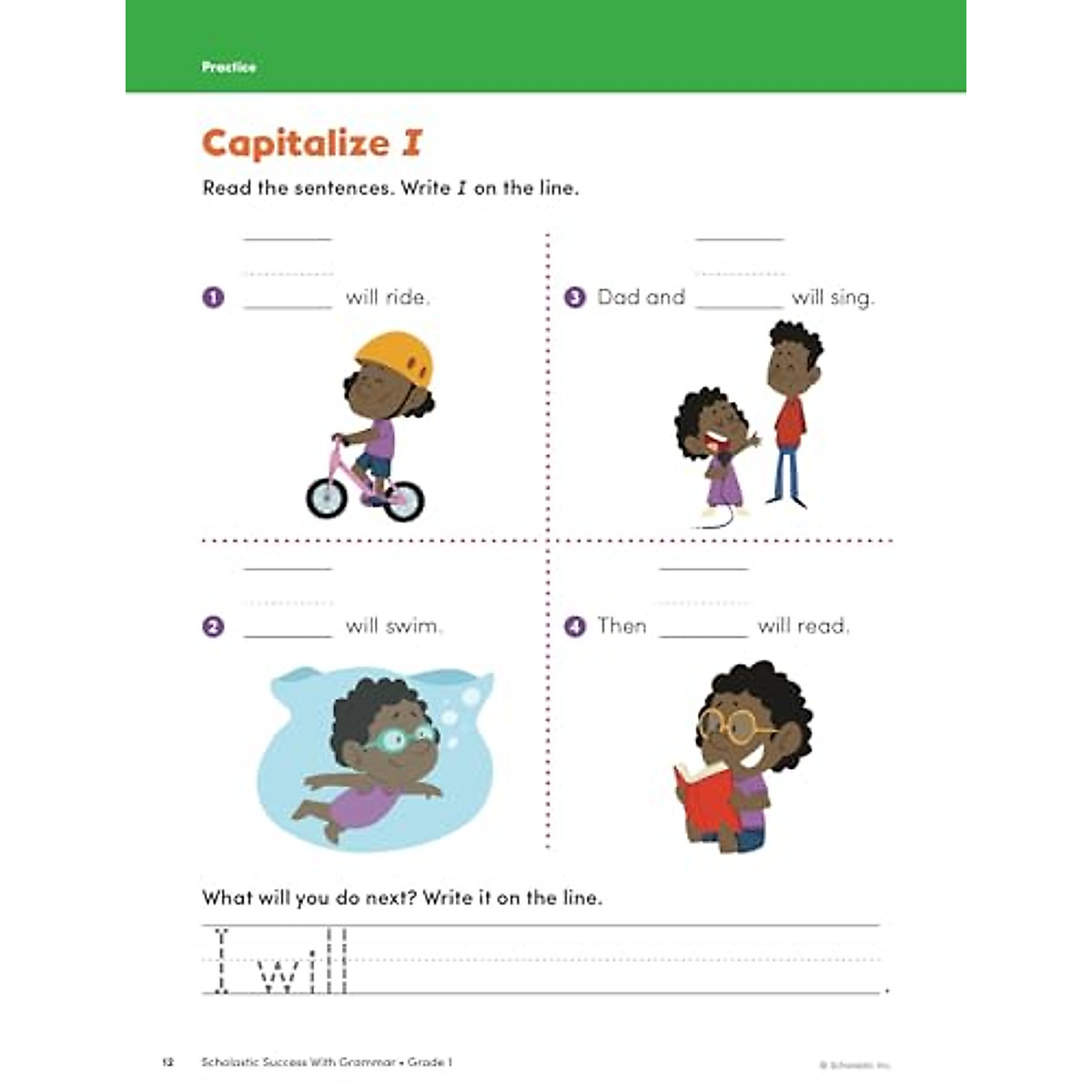 Scholastic Success with Grammar Grade 1 Workbook