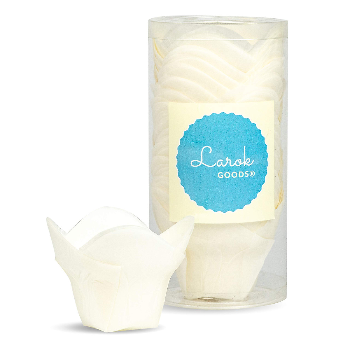 Tulip Cupcake Liners Parchment Baking Cups for Muffins (100 count) (Ivory)