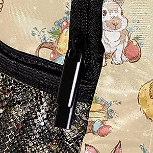 Easter Vintage Eggs Bunny Chick Cute Fashion Mini Backpack Pack Bag